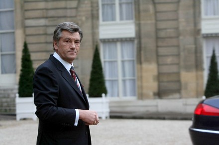 Ukrainian President Viktor Yushchenko After Meeting Editorial Stock ...