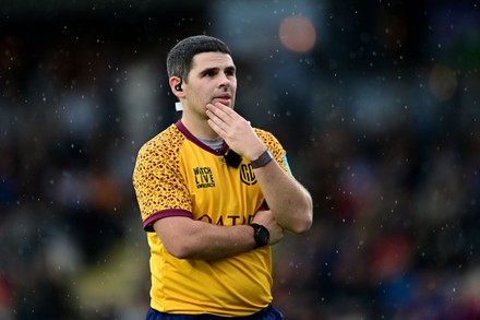 Dragons Vs Ospreys Referee Adam Jones Editorial Stock Photo - Stock ...