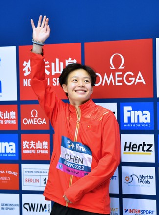 Silver Medalist Chen Yiwen China Celebrates Editorial Stock Photo ...
