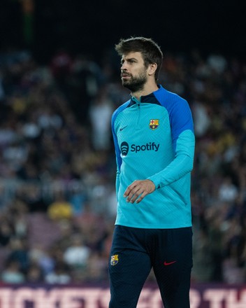 Gerard Pique Fc Barcelona Looks On Editorial Stock Photo - Stock Image ...