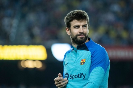 Gerard Pique Fc Barcelona Looks On Editorial Stock Photo - Stock Image ...