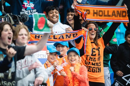 Netherlands Fans Cheer During Icc Mens Editorial Stock Photo - Stock ...