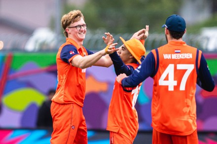 Tim Pringle Netherlands Celebrates During Icc Editorial Stock Photo ...