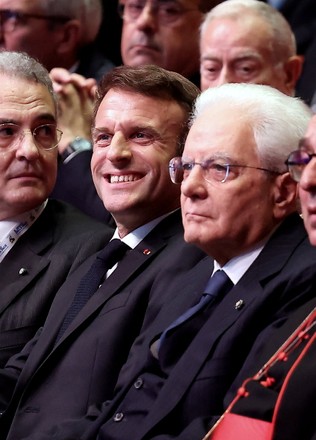 French President Emmanuel Macron Italian President Editorial Stock ...
