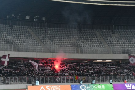 Fans Cfr Cluj Action During Romania Editorial Stock Photo - Stock Image ...