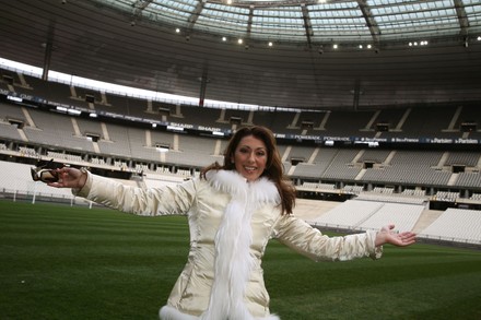 Singer Sabrina Poses Stade De France Editorial Stock Photo - Stock ...