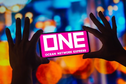 This Photo Illustration Ocean Network Express Editorial Stock Photo ...
