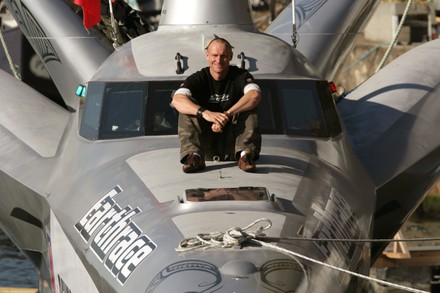 Peter Bethune Poses On Earthrace Boat Editorial Stock Photo - Stock ...