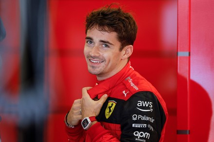 Charles Leclerc Scuderia Ferrari Portrait During Editorial Stock Photo ...