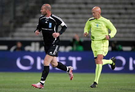 Retired Soccer Star Zinedine Zidane Referee Editorial Stock Photo ...