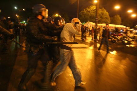 Demonstrator Arrested By Mobile Gendarmes Following Editorial Stock ...