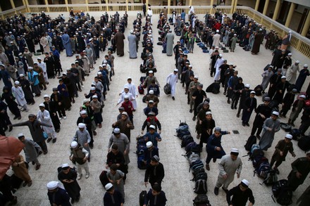 Palestinian Students Dressed Sharia Uniform Stand Editorial Stock Photo ...