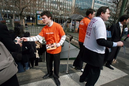 Young Udf Members Distribute Advertising Leaflets Editorial Stock Photo ...