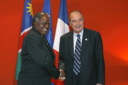 Namibian President Hifikepunye Pohamba French President Editorial Stock ...