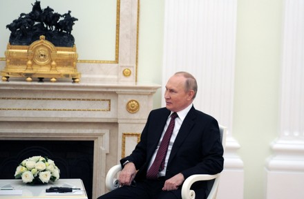 Russian President Vladimir Putin Attends Meeting Editorial Stock Photo ...