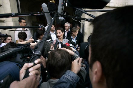 Socialist Candidate Segolene Royal Leaves Her Editorial Stock Photo ...
