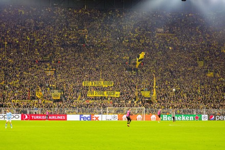 Borussia Dortmund Fans During Champions League Editorial Stock Photo ...