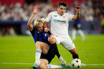 Marcos Leftback Sevilla Argentina Victor Kristiansen Editorial Stock ...