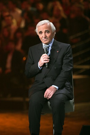 French Singer Charles Aznavour Pictured Paris Editorial Stock Photo ...