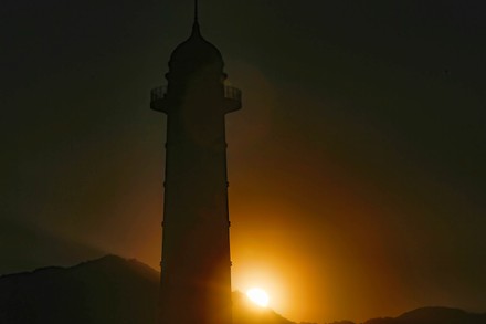 Partial Solar Eclipse Seen Behind Dharahara Editorial Stock Photo ...