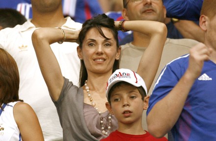 Zinedine Zidanes Wife Veronique Her Childrens Editorial Stock Photo ...