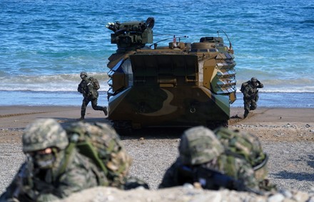 South Korean Rok Marine Corp Takes Editorial Stock Photo - Stock Image ...