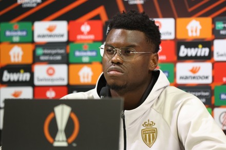 Monaco Defender Benoit Badiashile Attends Press Editorial Stock Photo ...