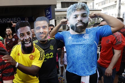 Flamengo Fans Pose Masks Players Everton Editorial Stock Photo - Stock ...