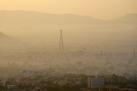 Thick Blanket Dust Haze Envelops City Editorial Stock Photo - Stock ...