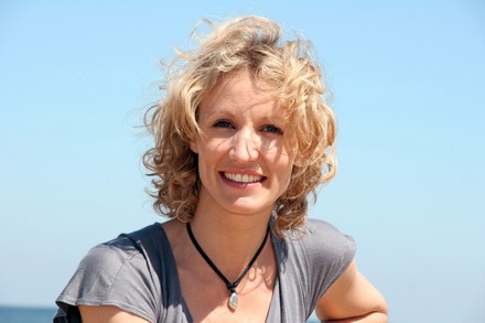 French Actress Alexandra Lamy Poses During Editorial Stock Photo ...