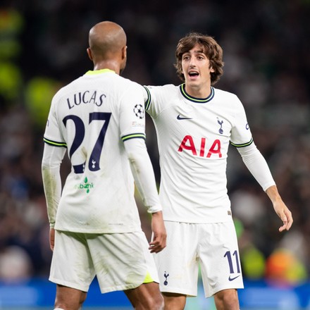 Davinson Sanchez Tottenham Warms During Uefa Editorial Stock Photo ...