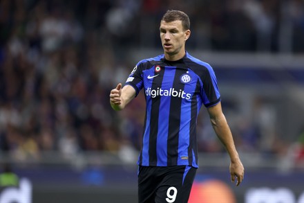 Edin Dzeko Fc Internazionale Looks On Editorial Stock Photo - Stock ...