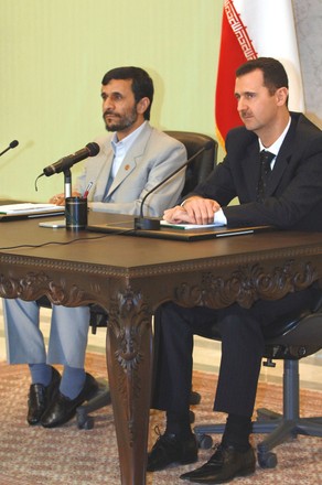 Syrian President Bashar Al Assad Iranian Editorial Stock Photo - Stock ...