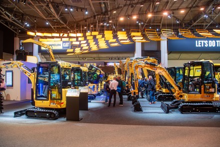Caterpillar Cat Zeppelin Excavators Bauma Worlds Editorial Stock Photo ...