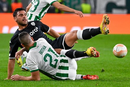 Endre Botka Bottom Ferencvaros Challenges Kevin Editorial Stock Photo ...