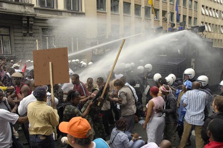 Demonstration Congolese People Celebrate 45th Anniversary Editorial ...