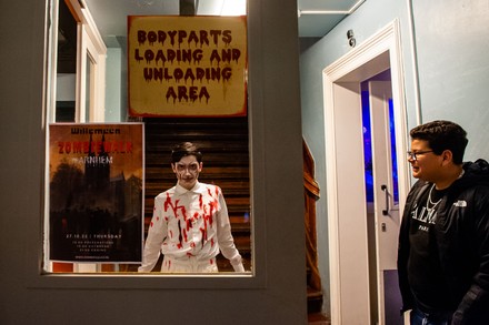 Male Zombie Rehearsing His Zombie Movements Editorial Stock Photo ...