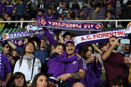 Acf Fiorentinas Fans Cheer Their Team Editorial Stock Photo - Stock ...