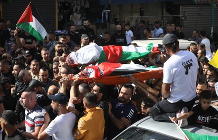 Mourners Carry Bodies Ramzi Zabara Imad Editorial Stock Photo - Stock ...