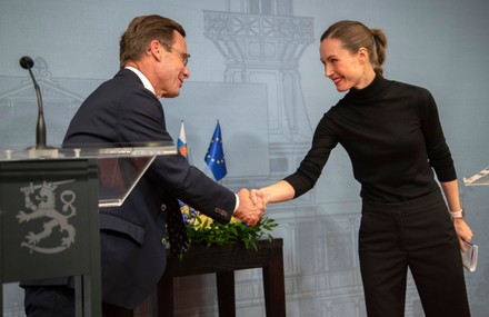 __COUNT__ Ulf Kristersson Prime Minister of Sweden visit in Helsinki Finland - 28 Oct 2022 Stock ...