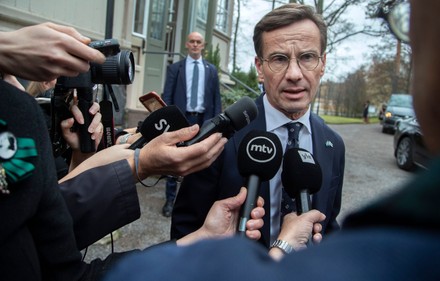 __COUNT__ Ulf Kristersson Prime Minister of Sweden visit in Helsinki Finland - 28 Oct 2022 Stock ...