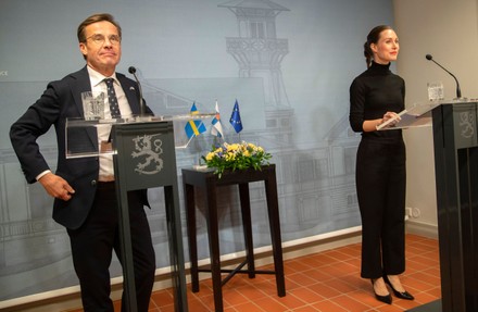 __COUNT__ Ulf Kristersson Prime Minister of Sweden visit in Helsinki Finland - 28 Oct 2022 Stock ...
