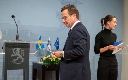 __COUNT__ Ulf Kristersson Prime Minister of Sweden visit in Helsinki Finland - 28 Oct 2022 Stock ...