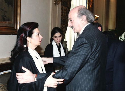Nazek Hariri Widow Late Rafik Hariri Editorial Stock Photo - Stock ...