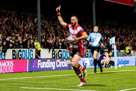 Charlie Chapman Gloucester Rugby Scores His Editorial Stock Photo ...