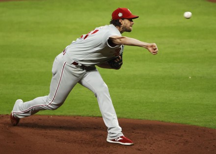 Philadelphia Phillies Pitcher Aaron Nola Throws Editorial Stock Photo ...
