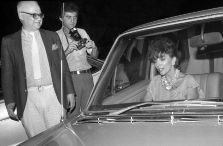 Joan Collins Ron Kass Circa 1980s Editorial Stock Photo - Stock Image ...