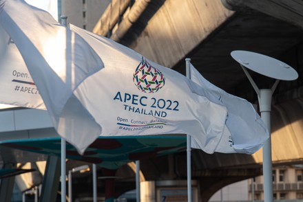 Apec 2022 Flag Seen Pathumwan Skywalk Editorial Stock Photo - Stock ...