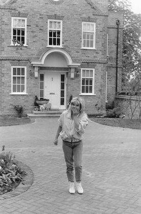 Model Samantha Fox Outside Her New Editorial Stock Photo - Stock Image ...