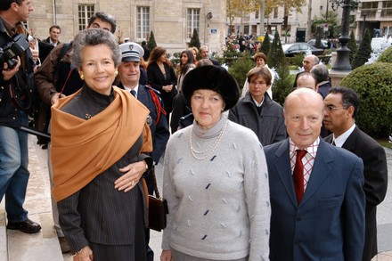 Lr Anneaymone Giscard Destaing Wife Aof Editorial Stock Photo - Stock ...